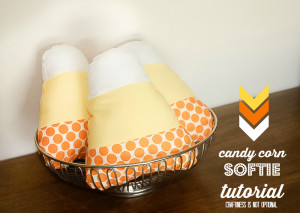 candy corn softie tutorial