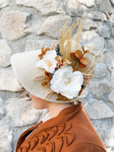 Autumn inspired Regency bonnet